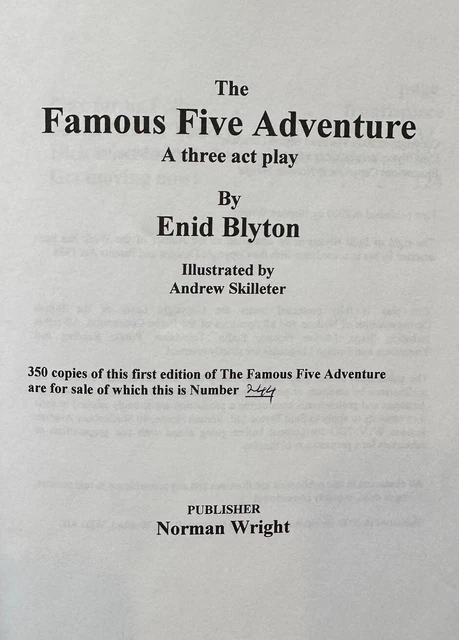 THE FAMOUS FIVE ADVENTURE, Enid Blyton's famous five play publ, by ...