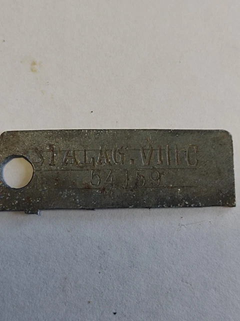 GERMAN WW2 PRISONER Of War Stalag VIIIC Sagan identity Tag £21.52 ...