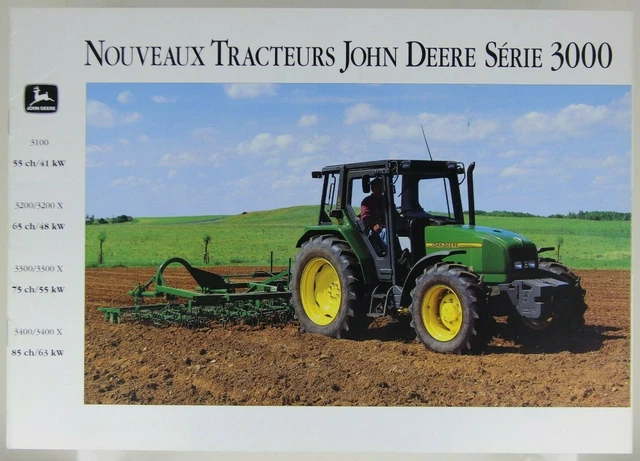 PROSPECTUS BROCHURE TRACTEUR serie 3000 John Deere tractor traktor prospekt £26.23 - PicClick UK