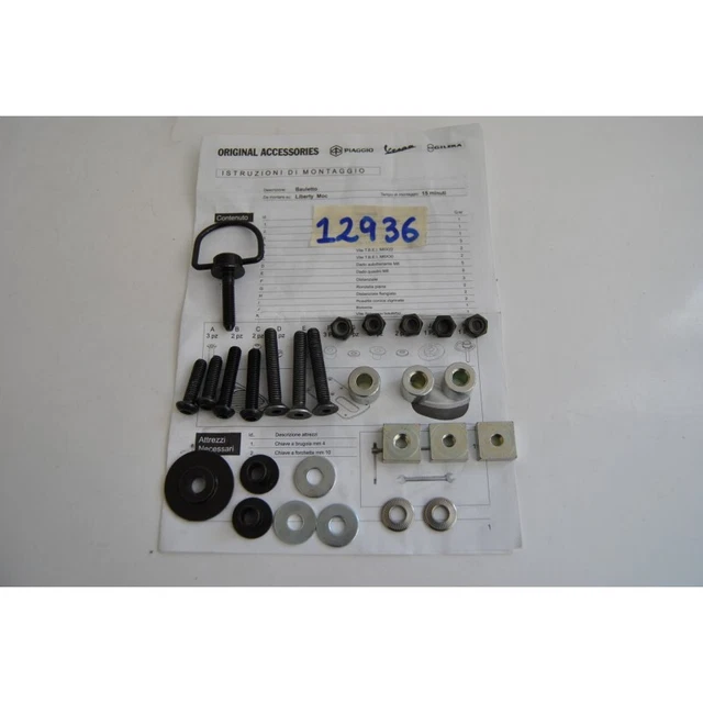 KIT MONTAGE COFFRE Arrière Top Box Mounting Set Piaggio Liberty Moc EUR ...
