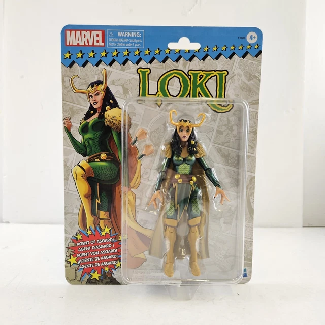 HASBRO MARVEL LEGENDS Series Loki Agent of Asgard 6-inch Retro Action ...