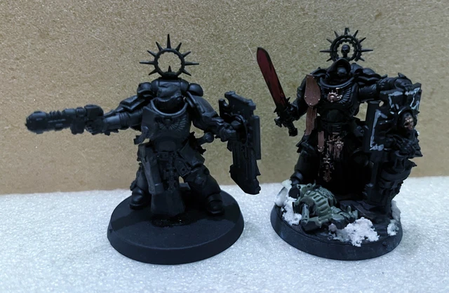 WARHAMMER 40K PRIMARIS Space Marines Bladeguard Captain & Bladeguard ...