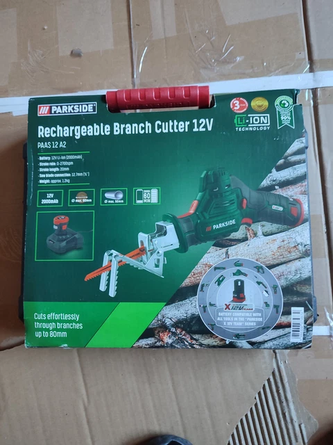 PARKSIDE CORDLESS 12v Branch Cutter saw with battery and charger ...