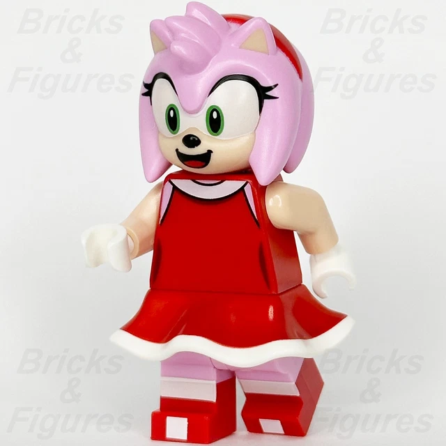 LEGO® AMY ROSE Minifigure Sonic the Hedgehog Red Dress 76992 76994 ...