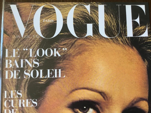 1972 URSULA ANDRESS : PARIS VOGUE COVER PAGE/POSTER *(Approx Size = 11 ...