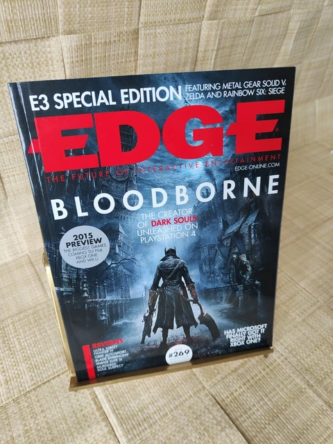 EDGE MAGAZINE, RARE Issue 269 Bloodborne Cover in very good condition ...