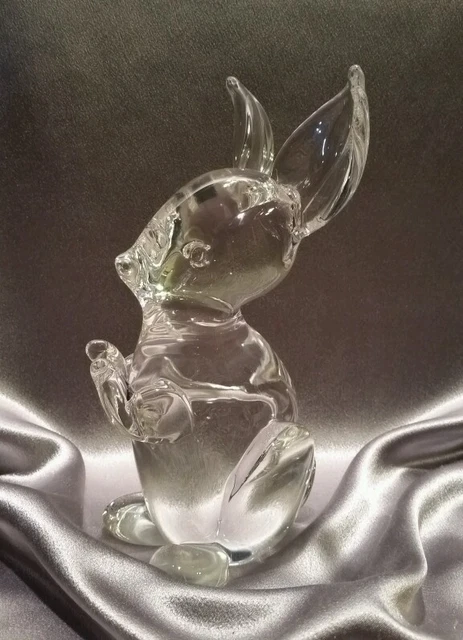 LARGE VINTAGE ARCHIMEDE Seguso Venetian Murano Glass Rabbit / Bunny ...