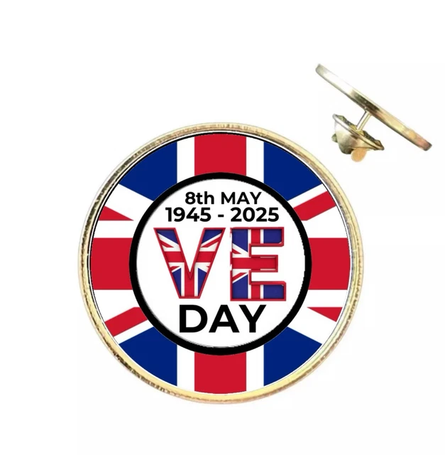 VE DAY VICTORY In Europe Anniversary 1945-2025 Lapel Pin Badge £2.99 ...