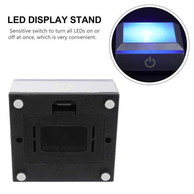 COLORFUL LED LIGHT Base Display Stand With Usb For 3D Crystal And Glass ...