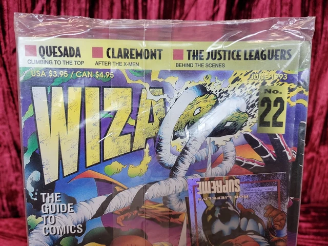 WIZARD COMICS MAGAZINE #22 June 1993 VILLAINS QUESADA COVER DEADPOOL ...