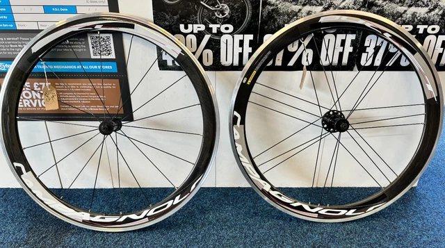 CAMPAGNOLO BULLET 50 CLINCHER WHEELSET 700C QR SHIMANO carbon fairing ...