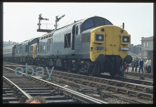 ORIGINAL 35MM SLIDE-CLASS 37's - 37037 & 37102 w/ special at Harrogate ...