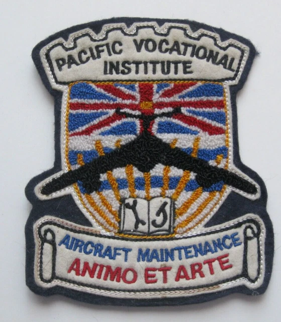 PACIFIC VOCATIONAL INSTITUTE Aircraft Maintenance Jacket Patch $194.95 ...