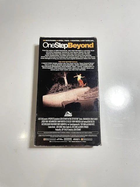 VHS ONE STEP Beyond 2000 Video ADIO Skateboarding Tony Hawk Bam Margera ...