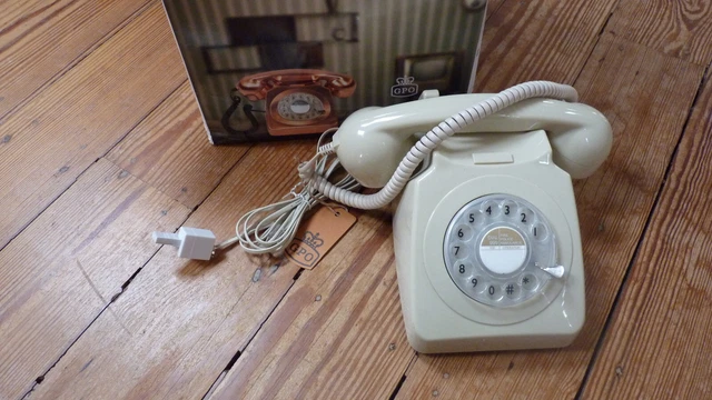 GPO REPRODUCTION 1960S Style dial Landline phone in Ivory £12.92 ...
