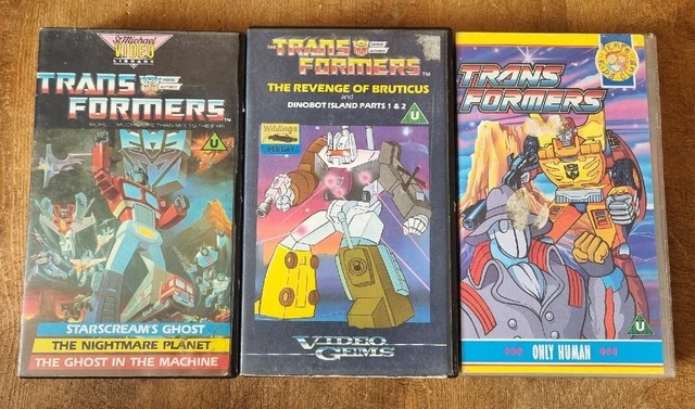 TRANSFORMERS VHS BUNDLE X3 Vintage 1985-1992 Tempo Video Gems St ...