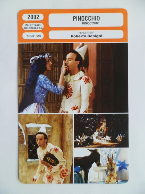 FILM SHEETS, PINOCCHIO, ROBERTO BENIGNI, Roberto Benigni, Nicoletta ...