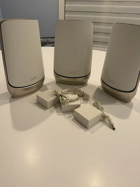 NETGEAR ORBI QUAD-BAND WiFi 6E Mesh System, RBKE963(Router + 2 ...