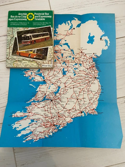 CIE (IRELAND) PROVINCIAL Bus & Expressway Timetable 8th May 1978 £6.95 ...
