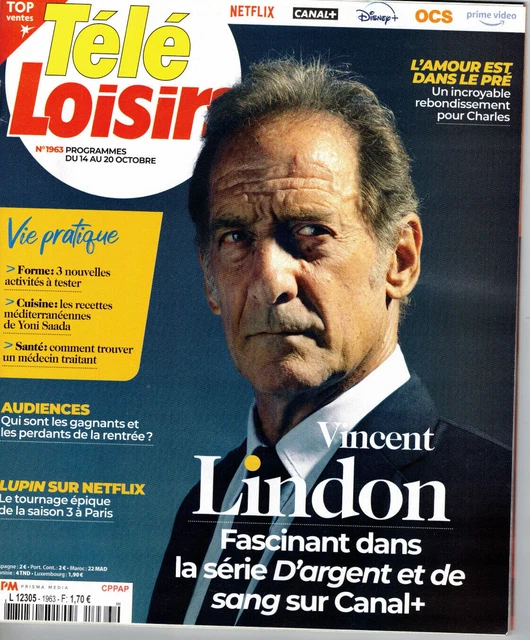 TELE LOISIRS N° 1963 Vincent Lindon Super Mario Bros Le Film ... EUR 1 ...
