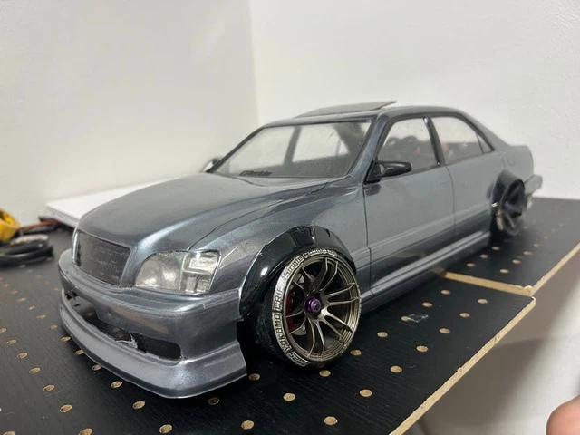 TETSUJIN TOYOTA CROWN JZS171 17 Crown RC Drift Body w/ Sunroof Rear ...