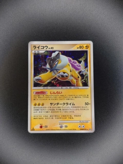 CARTE POKÉMON PLD(C) Raikou DPBP#293 Secret Wonders DP3 Japanese p222-11 EUR 10,00 - PicClick FR