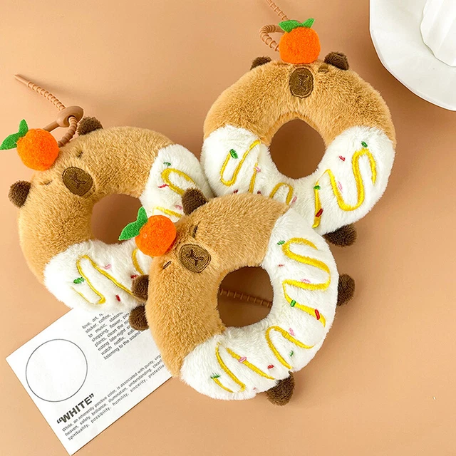 CAPYBARA DONUT PLUSH Toy Keychain Capibara Soft Stuffed Doll Pendant ...