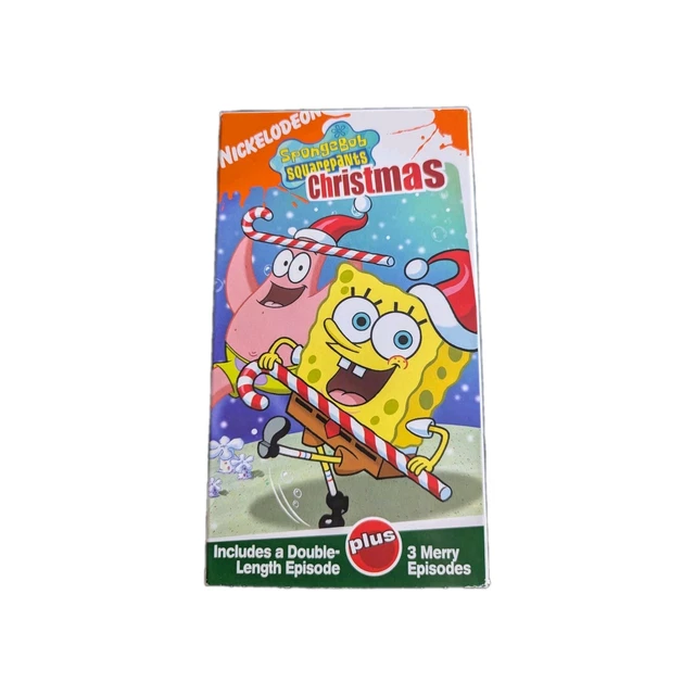 NICKELODEON SPONGEBOB SQUAREPANTS Christmas VHS Tape 2003 4 Episodes ...