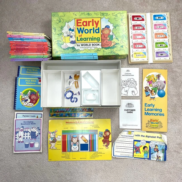 VINTAGE 1987 WORLD Book Early World Of Learning Boxed Set - Incomplete ...