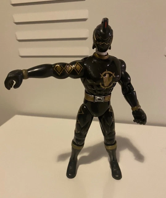 POWER RANGERS BLACK Ranger Action Figure Dino Thunder 2003 Bandai ...