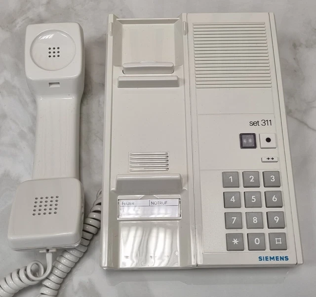 SIEMENS SET 311 B Telefon OVP Vintage Schnurtelefon Grau Analog IWV MFV ...