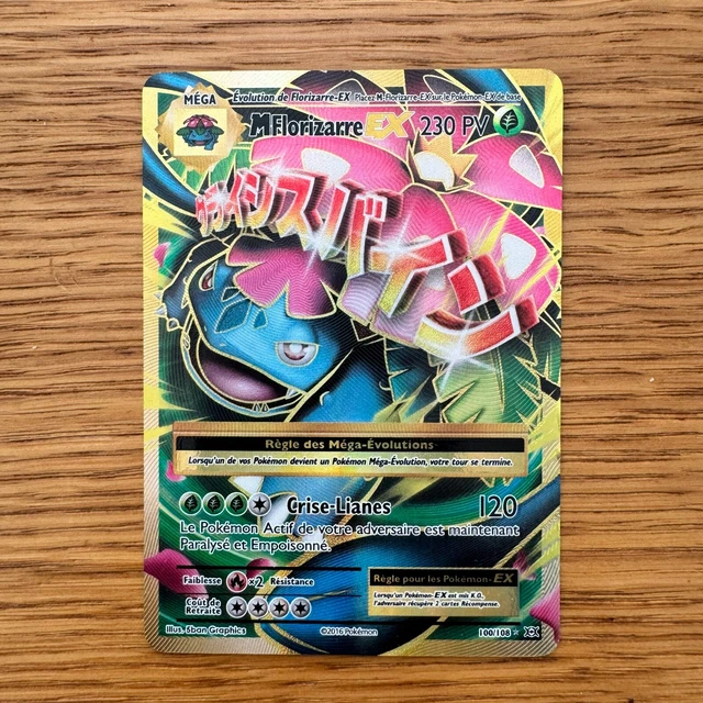 CARTE POKÉMON Méga Florizarre EX 100/108 Full Art XY Évolutions Fr EUR ...
