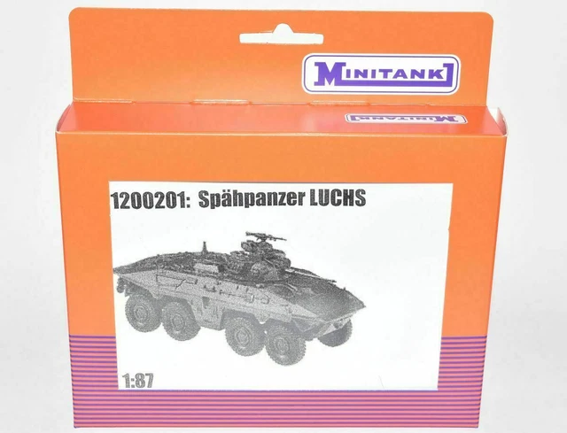 MINITANK 211200201 SPÄHPANZER Pz Luchs mit BMK Bausatz, Bw NEU & OVP 1: ...