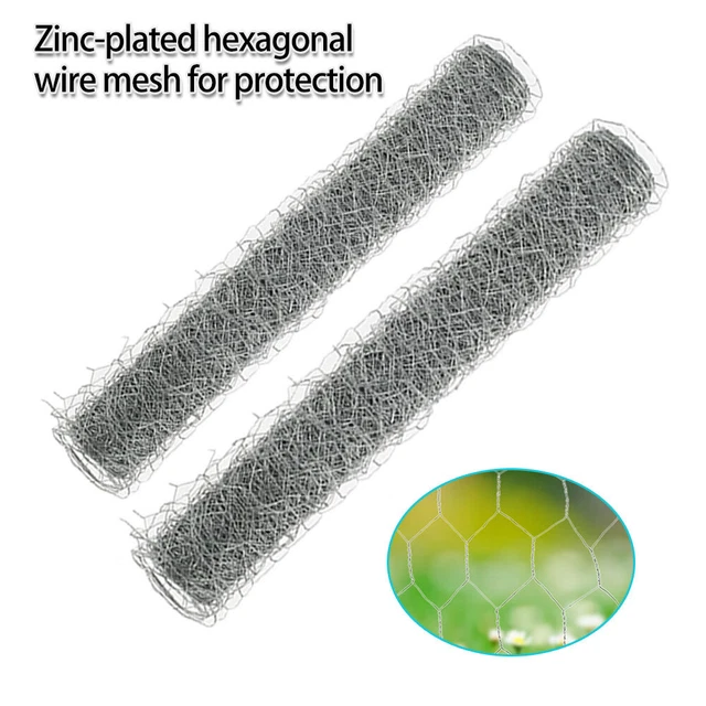 GALVANIZED METAL ROLL Wire Mesh Chicken Poultry Fencing Crop Protection ...