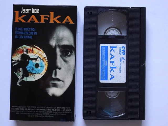 KAFKA (VHS, 1992) Jeremy Irons, Theresa Russell Steven Soderbergh ...