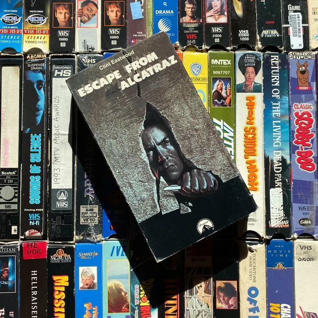 ESCAPE FROM ALCATRAZ VHS, 1979 Rated PG 112mins Clint Eastwood Classic ...