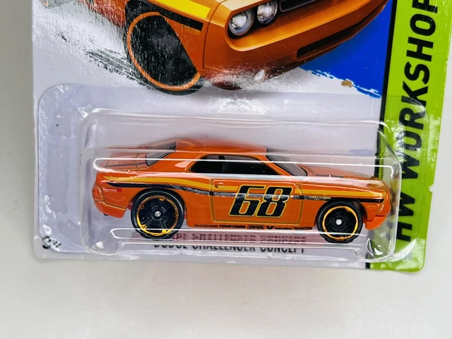 HOT WHEELS DODGE Challenger Concept Orange #234 HW Workshop 2015 Muscle ...
