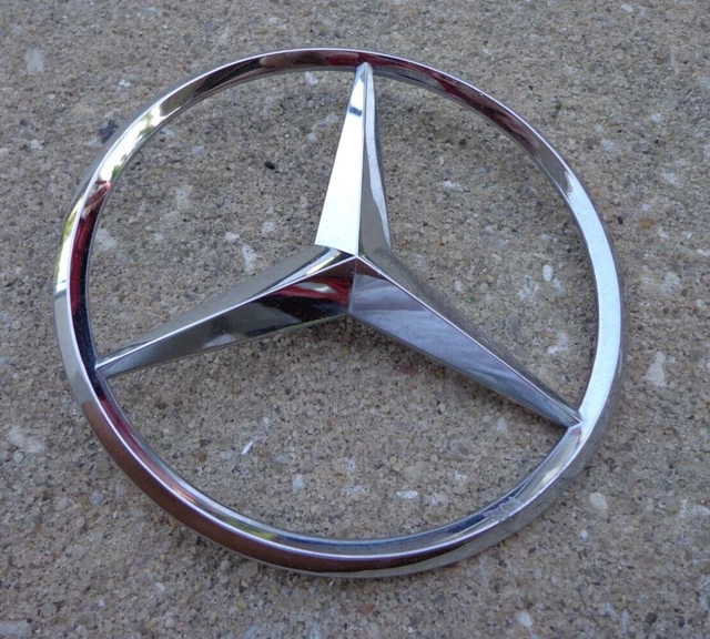 MERCEDES BENZ 4& Star trunk rear emblem badge decal logo GL OEM Genuine ...