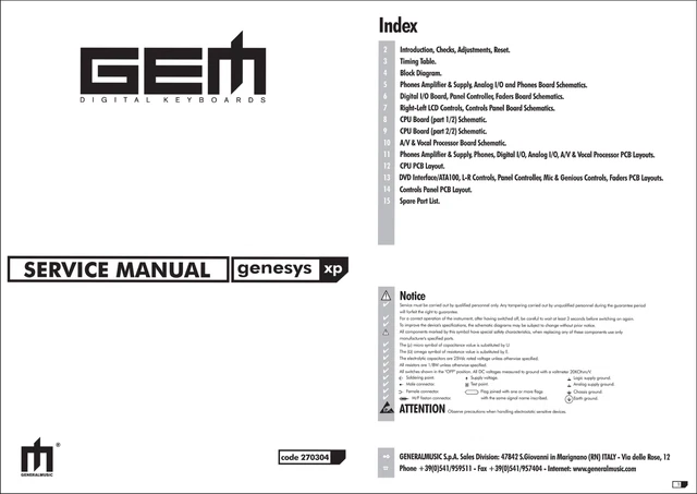 GEM WW2 MIDI Arranger Service Manual Repair Schematic Diagrams Circuit Diagram £11.59 - PicClick UK