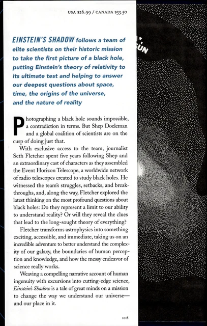 EINSTEIN'S SHADOW - Astronomers Quest to See The Unseeable ; by Seth Fletcher EUR 17,14 ...