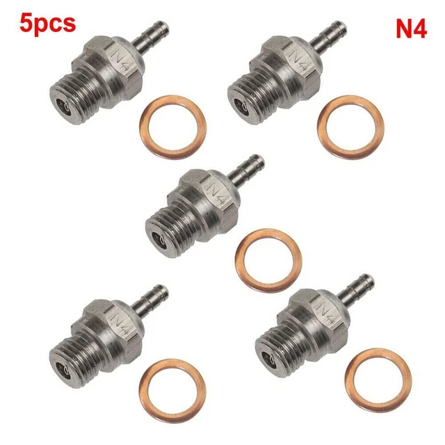 HOT GLOW PLUG N3 N4 for 1/10 1/8 Nitro Engine RC Car HSP Quantity 5pcs £24.97 - PicClick UK