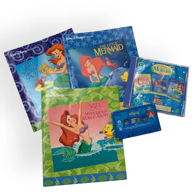 DISNEY THE LITTLE Mermaid Read Along Collection Bundle 3 Books 1 ...