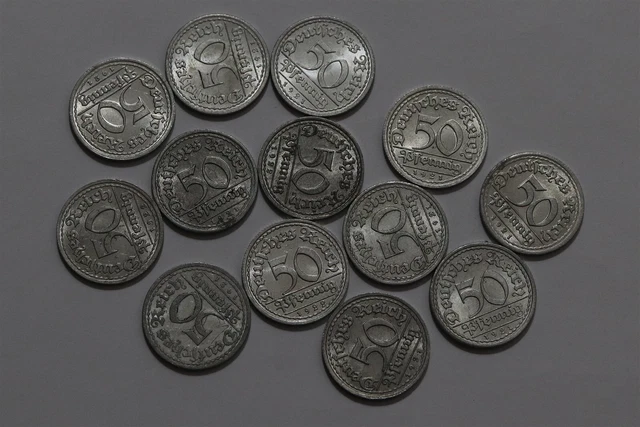 🧭 🇩🇪 GERMANY Weimar 50 Pfennig Old Coins Lot B49 #34 Wa41 $54.37 ...