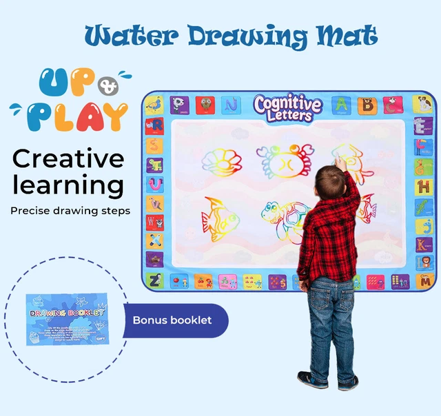 BABY KIDS PLAY Mat Drawing Mat Aqua Doodle Board Water Painting Writing ...