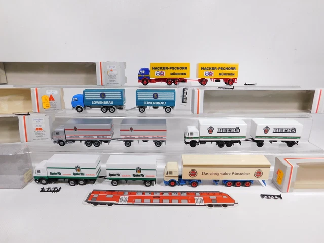 DI135-1 #6X ALBEDO H0 1:87 Camion MB Stauder Pils Löwenbräu Beck's etc ...