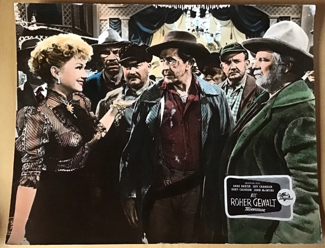 MIT ROHER GEWALT Anne Baxter Jeff Chandler Rory Calhoun Aushangfoto #11 ...