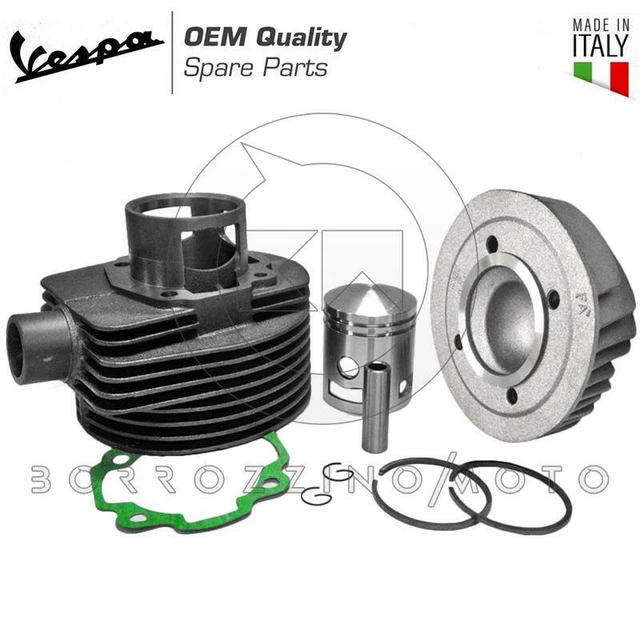GRUPPO TERMICO CILINDRO Pistone Tipo Originale Piaggio Vespa Px 150 P ...