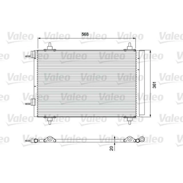 VALEO CONDENSATEUR CLIMATISATION pour Peugeot 307 3A/C Citroën Berlingo ...