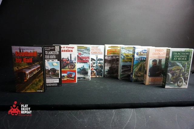 10 TRAIN VHS Bundle Steam Vintage Plymouth Scotland Traction FAST FREE ...