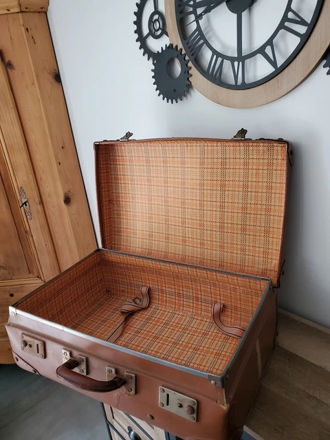 AUTHENTIQUE VALISE ANCIENNE années 40 totalement vintage EUR 35,90 ...